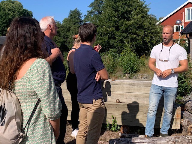 Myndigheten för HaV på besök vid fiskväg